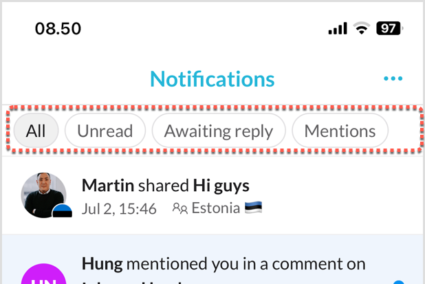 How to use the Notification Center